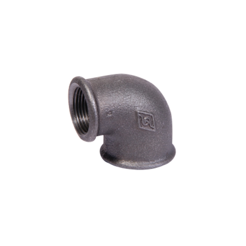 Malleable iron 90°reducing elbow beaded - Fluid Tech