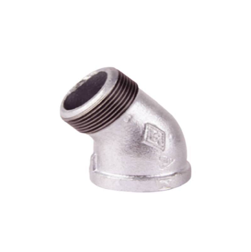 Malleable iron 45°street elbow BS EN - Fluid Tech