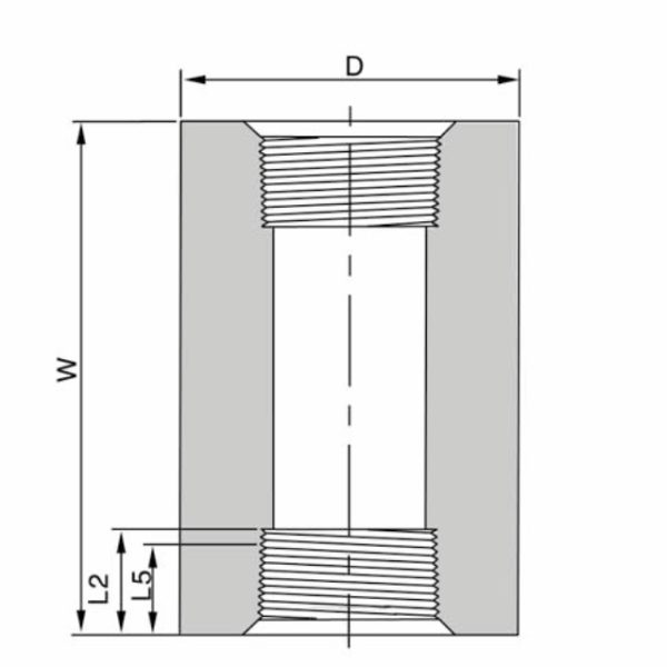 Forged thread coupling - Fluid Tech