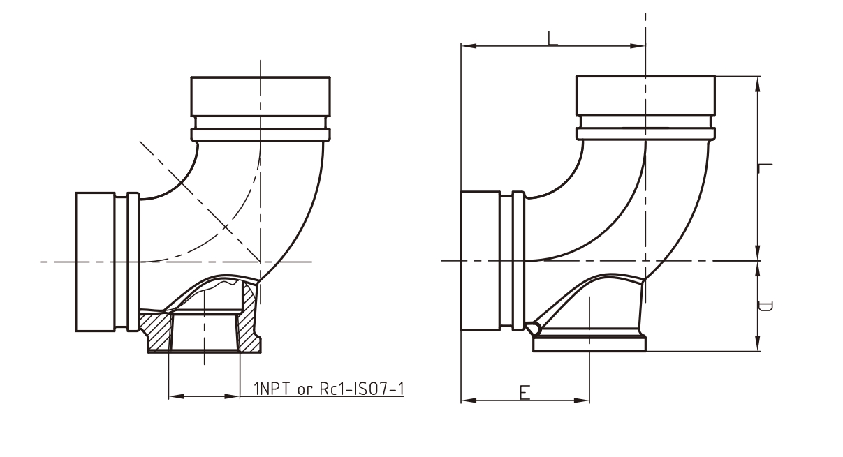 Grooved 90° drain elbow - RELIABLE ONE-STOP SOLUTION SUPPLIER FOR FIRE ...